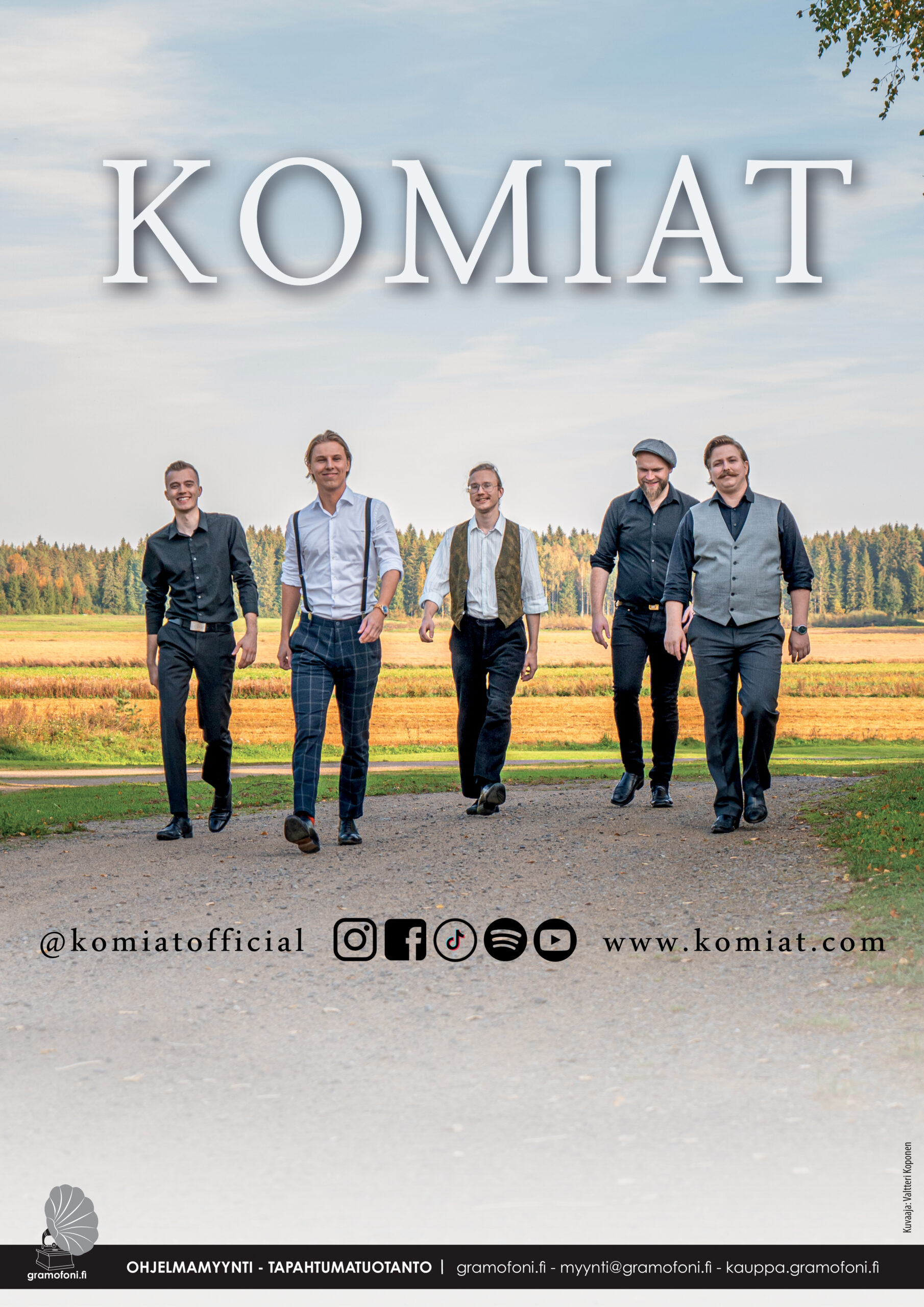 Komiat-yhtye on julkaissut uuden menevän kappaleen "Minähän vien ...